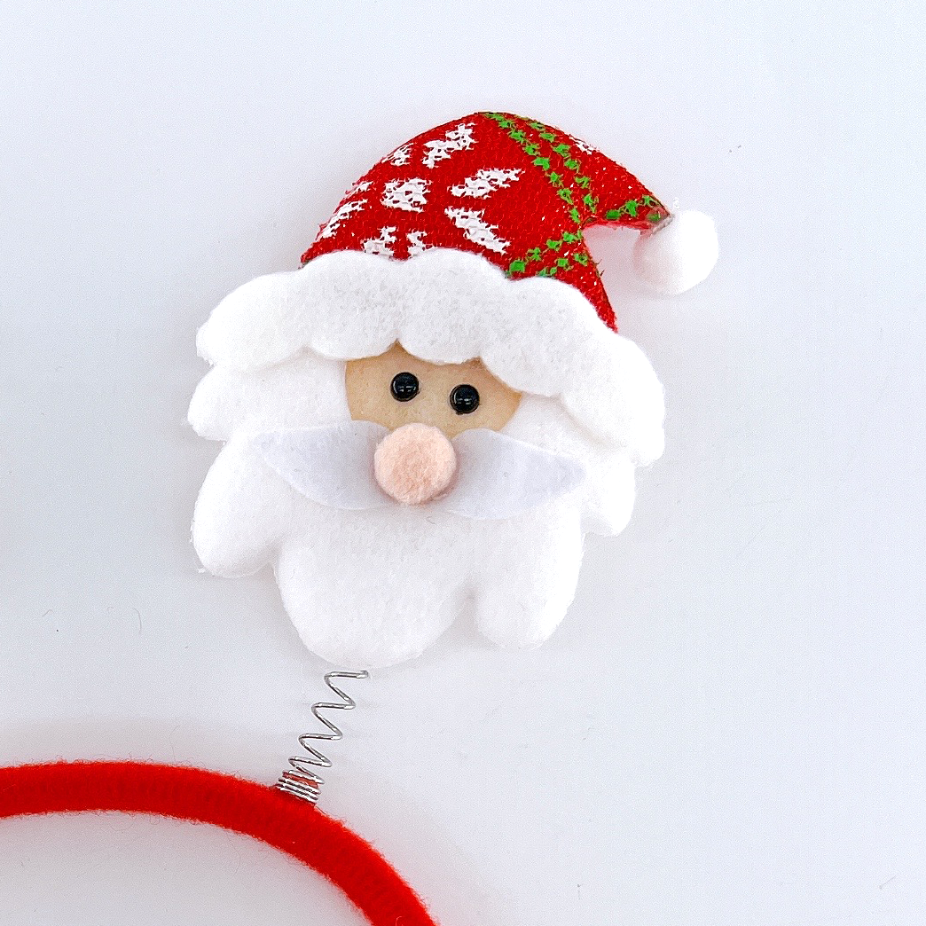 Christmas Headband Twin Springy Santas – Christmas Mall